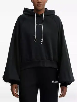 Guess Rhinestone Embellished Hoodie - Black