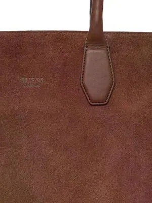 Guess Suede-panel Tote Bag