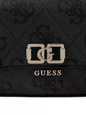 Guess Karnilla Monogram Shoulder Bag - Black
