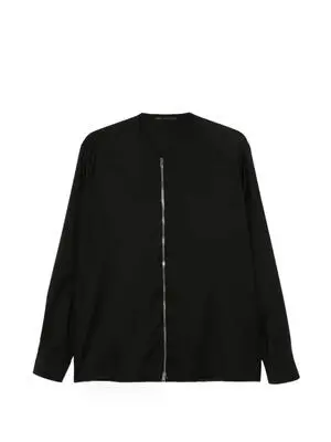 LOW BRAND Zip-up V-neck Shirt