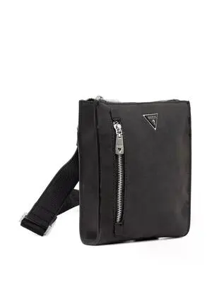 Guess Logo-plaque Zip-pocket Messenger Bag