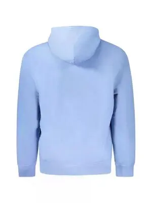 Calvin Klein Logo-patch Drawstring Hoodie - Blue