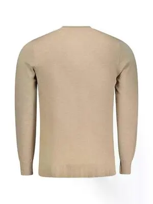 RIFLE Embroidered Logo Fine-knit Sweater - Neutrals