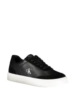 Calvin Klein Logo-plaque Leather Sneakers