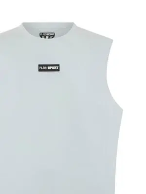 PLEIN SPORT Slub Logo-patch Tank Top