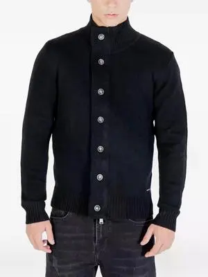 GIANNI LUPO Button-up High-neck Sweater