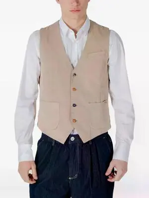 GIANNI LUPO Button-front Waistcoat
