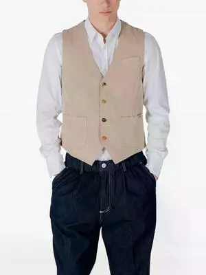GIANNI LUPO Button-front Waistcoat