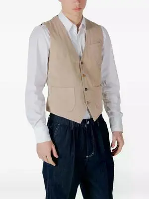 GIANNI LUPO Button-front Waistcoat