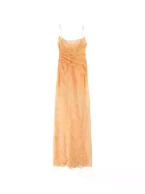 Ermanno Scervino Lace-draped Maxi Dress