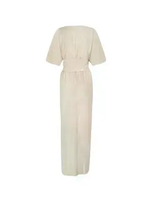 CORTANA Ryo Striped Wrap Dress