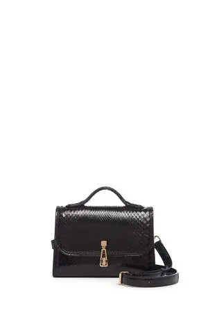 Gabriela Hearst Small Leonora Flap Bag In Snakeskin