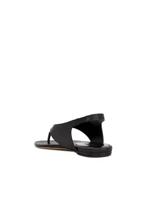 Le Monde Beryl Langley Thong Flat Sandal - Black