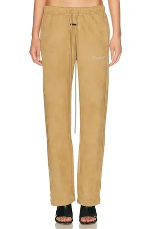 Fear Of God Signature Relaxed Suede Fleece Pant - Dune