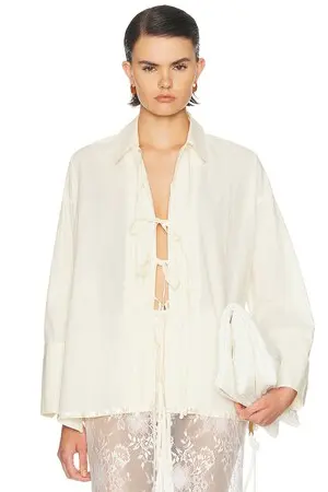 Chan Luu Tie Top - Ivory