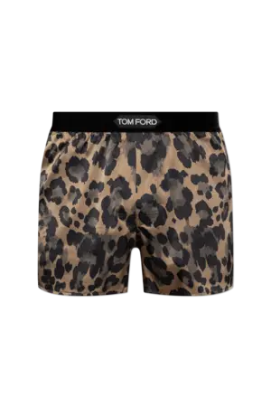 TOM FORD Silk Lingerie Shorts - Beige