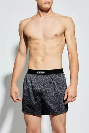TOM FORD Silk Lingerie Shorts - Grey