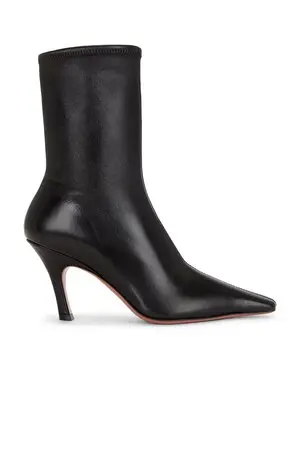 Amina Muaddi Jamie Nappa 80 Boots - Black