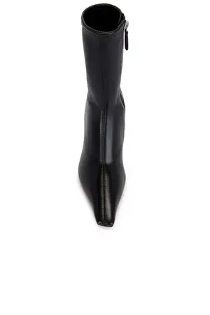 Amina Muaddi Jamie Nappa 80 Boots - Black