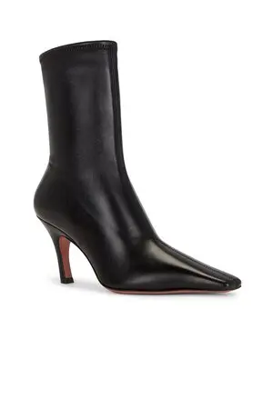Amina Muaddi Jamie Nappa 80 Boots - Black