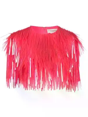 Sportmax Fringed Cropped Top