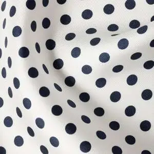 Miu Miu Printed Twill Scarf Bianco/navy