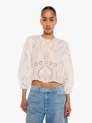 Natalie Martin Lisa Embroidered Top - White