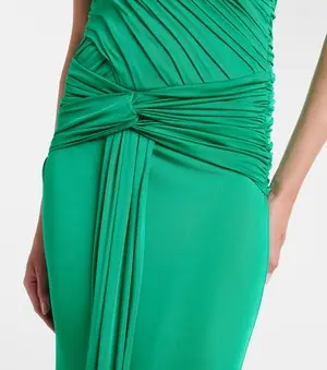 THE NEW ARRIVALS ILKYAZ OZEL Gathered Ruched Gown