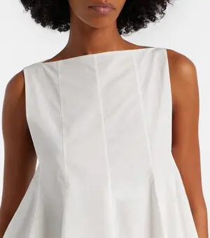 Khaite Marita Cotton Top - White
