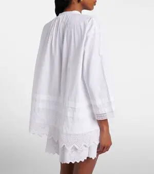 Polo Ralph Lauren Broderie Anglaise Cotton Poplin Shirt