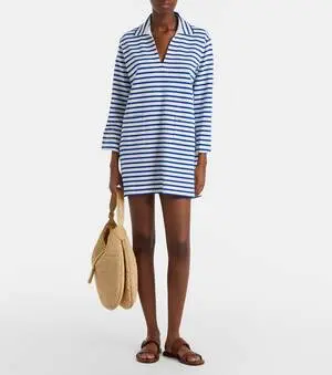 Polo Ralph Lauren Striped Cotton Jersey Polo Dress
