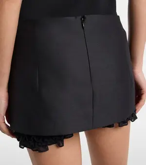 Magda Butrym Wool And Silk Ruffled Skort