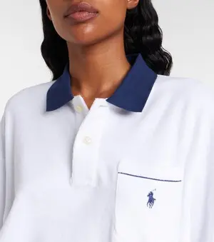 Polo Ralph Lauren Cotton-blend Terry Polo Shirt - White