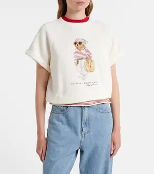Polo Ralph Lauren Polo Bear Cotton-blend Top - White