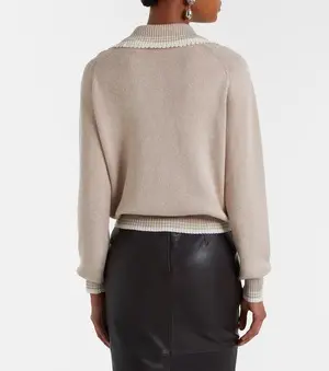Magda Butrym Cotton And Cashmere Cardigan - Beige