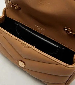 Saint Laurent Loulou Mini Leather Shoulder Bag