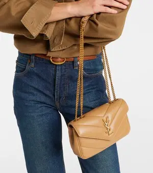 Saint Laurent Loulou Mini Leather Shoulder Bag