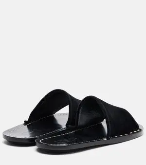 TOTEME Studded Velvet Slides