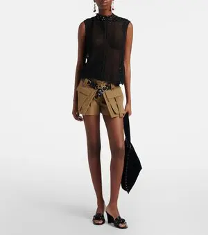 Isabel Marant Étoile Anee Embellished Leather Wedge Mules