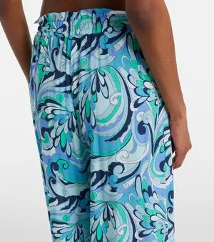 Melissa Odabash Reese Printed Palazzo Pants