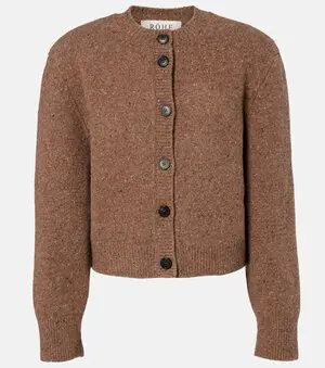 RÓHE Wool Cardigan - Brown