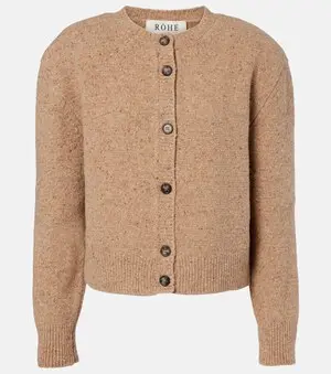 RÓHE Wool Cardigan - Brown
