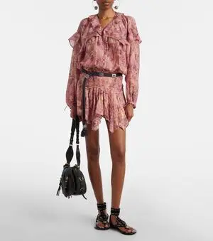 Isabel Marant Étoile Charis Printed Silk Blouse