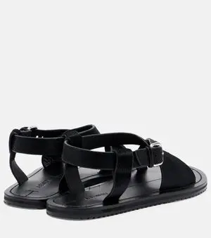 A.emery Ora Calf Hair Sandals - Black