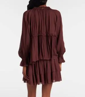 Poupette St Barth Moon Ruffled Blouse - Brown