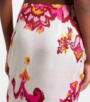 Poupette St Barth Dana Printed Wrap Skirt