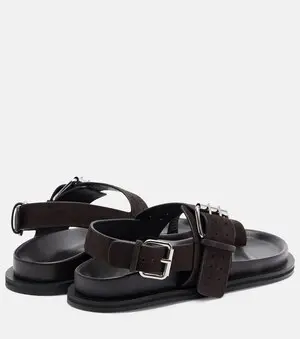 A.emery Hattie Suede Sandals - Black