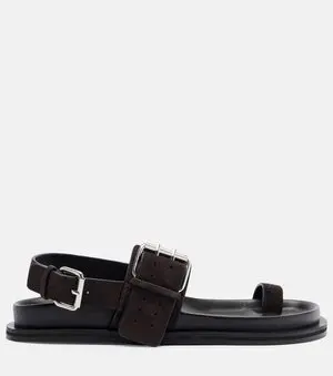 A.emery Hattie Suede Sandals - Black
