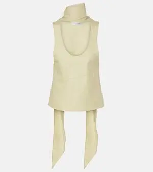 AYA MUSE Olena Scarf-detail Top - Green