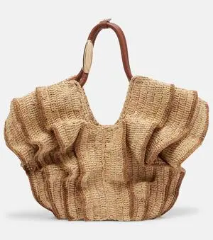 Zimmermann Small Raffia Top-handle Bag - Beige